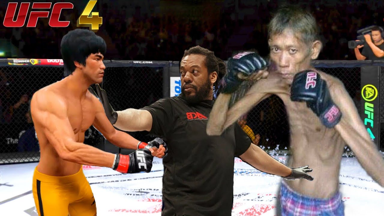 Bruce Lee vs Epic Skeleton ( EA Sports UFC 4 ) wwe mma - YouTube