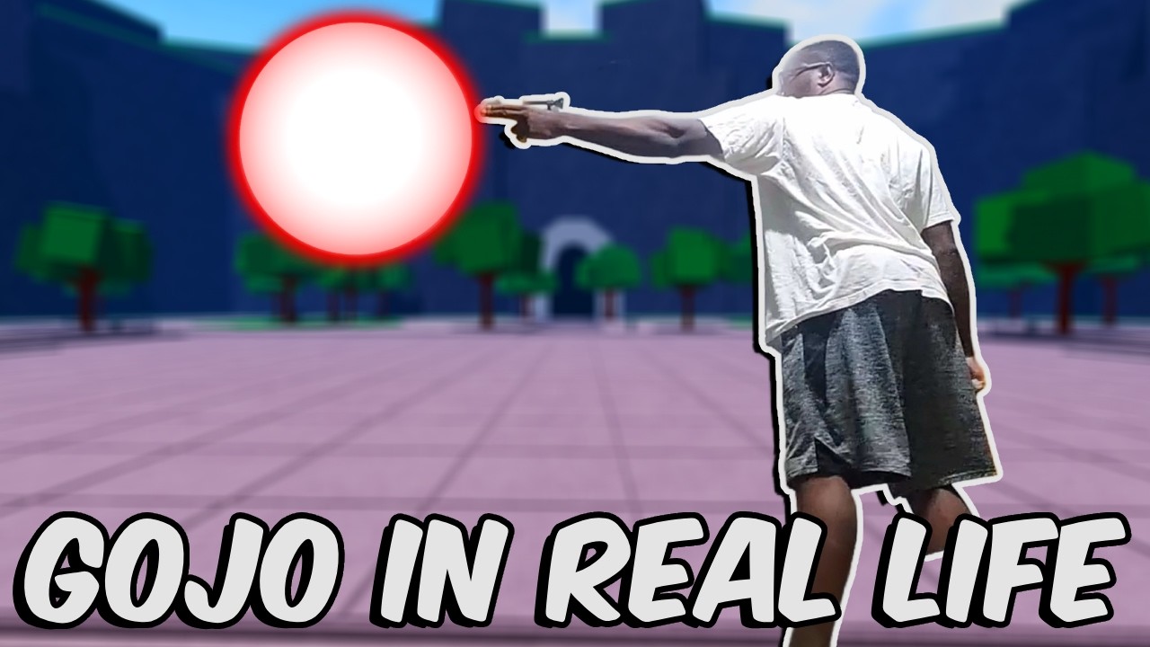 Gojo Moves IN REAL LIFE - Strongest Battlegrounds - YouTube