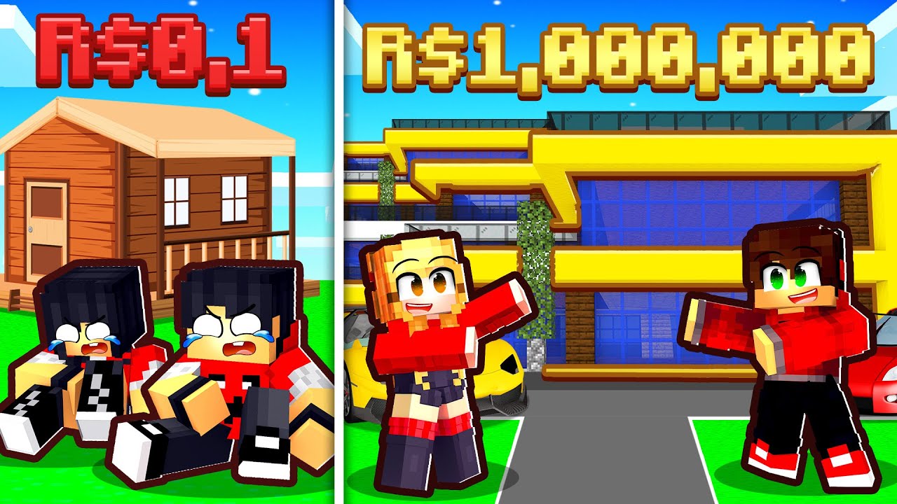 Namorada Pobre Vs Namorada Rica No Minecraft Youtube