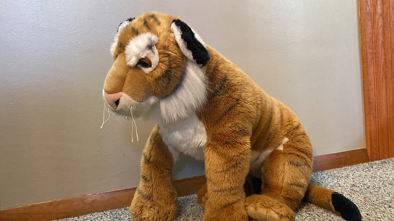 Ark Toys Premier Collection Jumbo Tiger Plush Unboxing & Review - YouTube