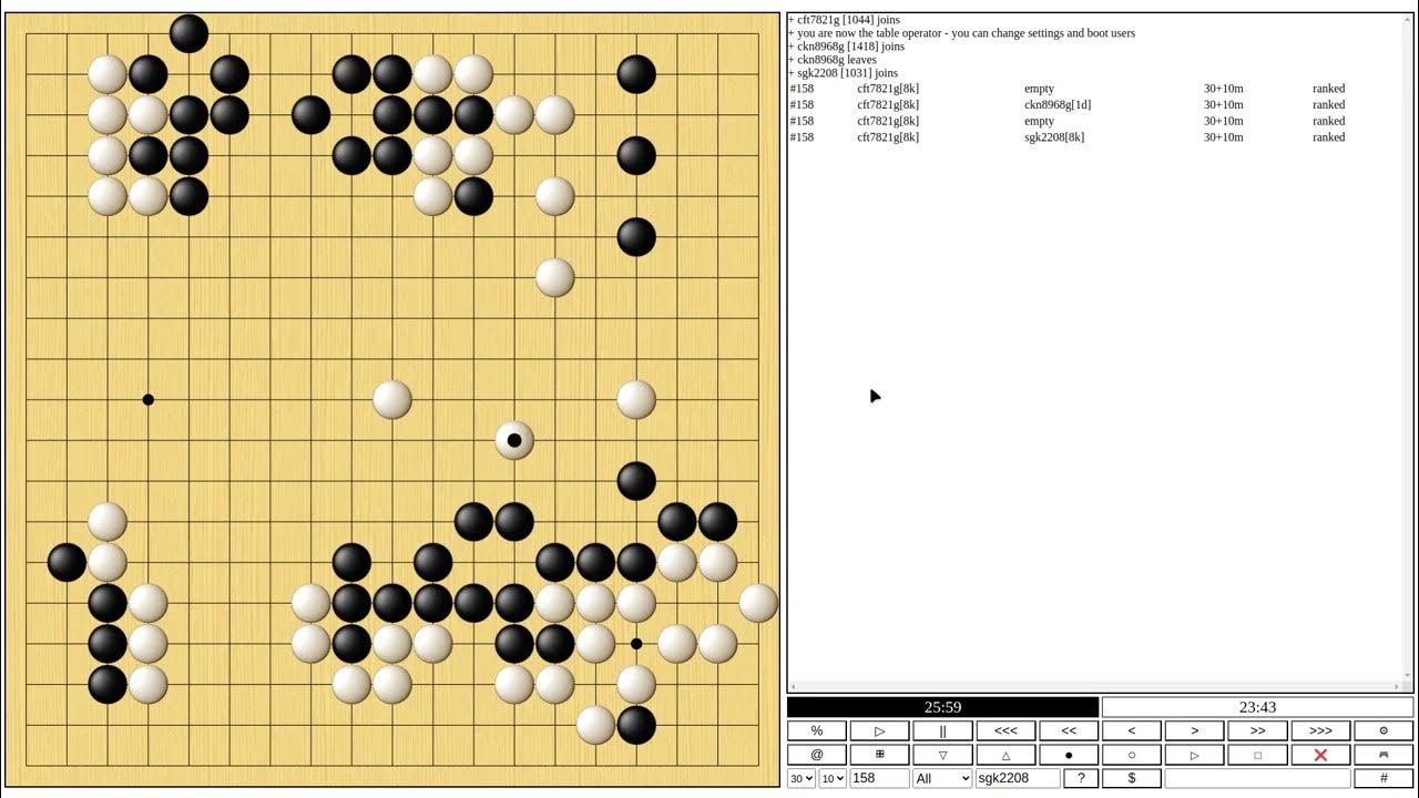9 March 2025 - Game Of Go - PlayOK, 8 kyu - YouTube