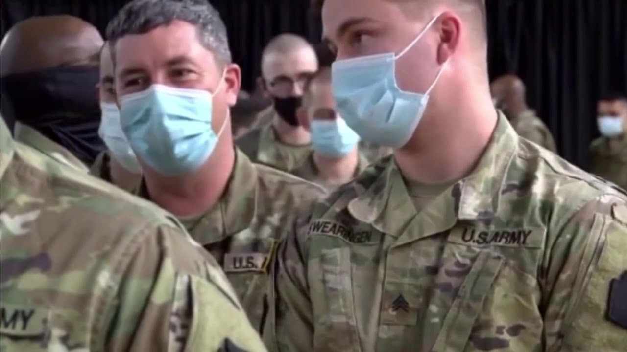 Military Lockdown Washington 1/13/2021 - YouTube