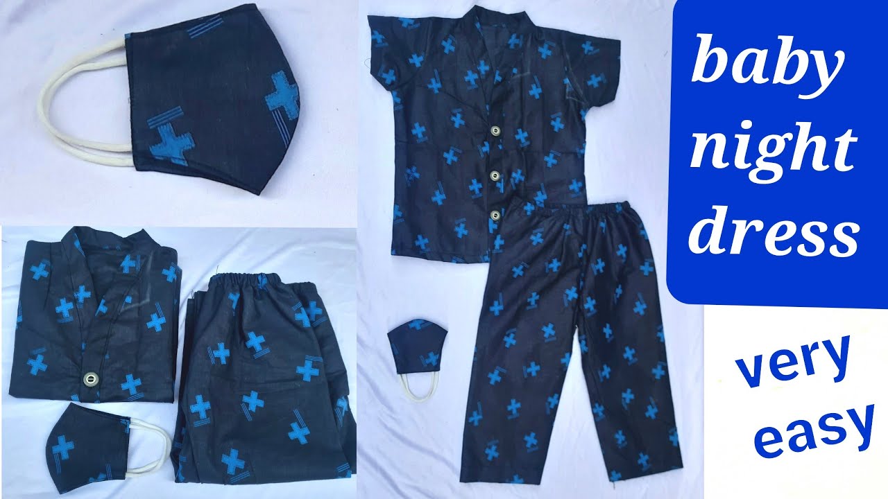 2 year baby night dress cutting and stiching very easy।nighty।night ...