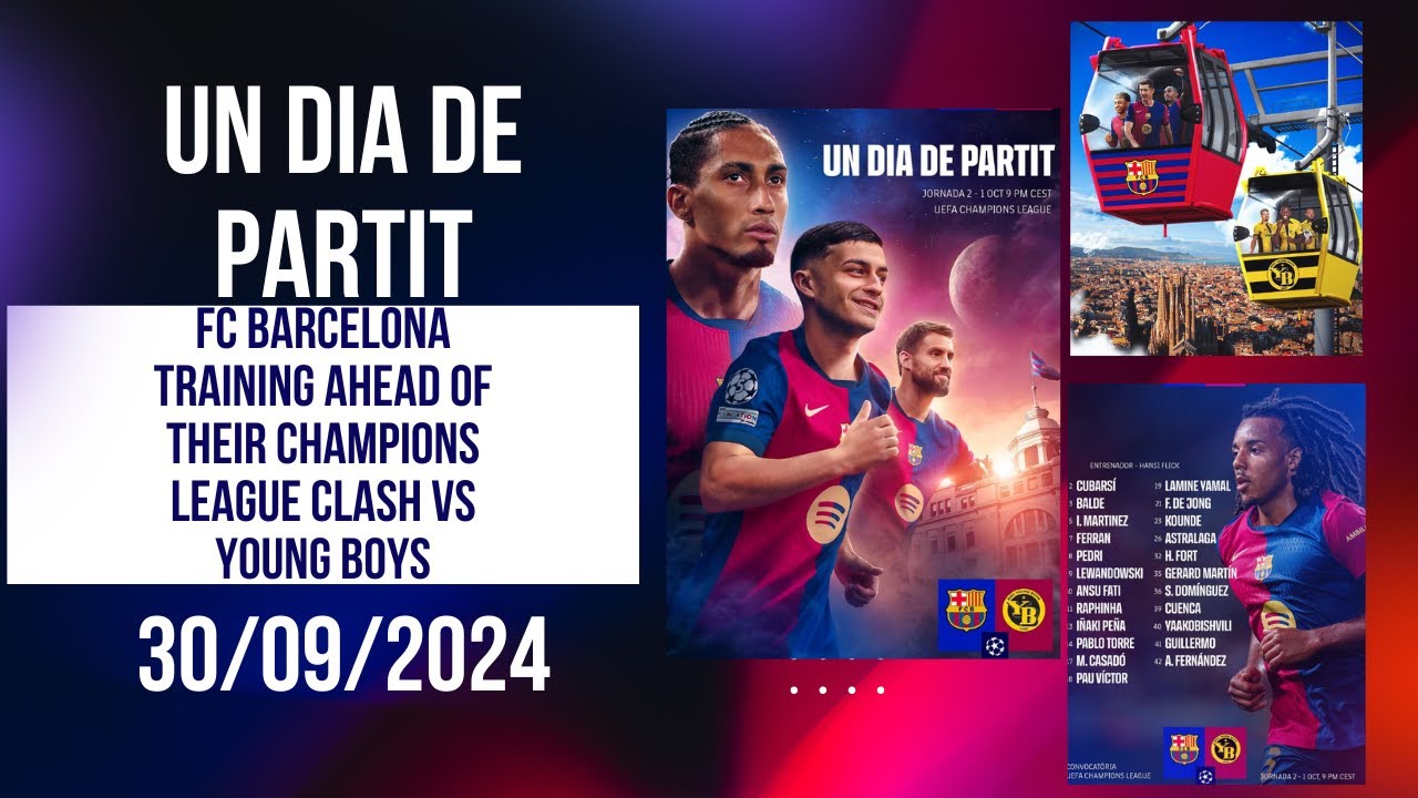 !!UN DIA DE PARTIT!! FC BARCELONA TRAINING AHEAD OF THEIR CHAMPIONS ...