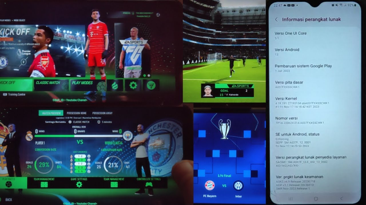 Cara install FIFA 16 Mod 2024 (FC24) New Thema di Android 13 Samsung ...