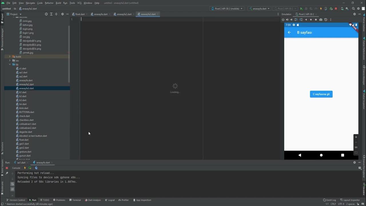 Flutter 35 Sayfalar Arası Geçiş - YouTube