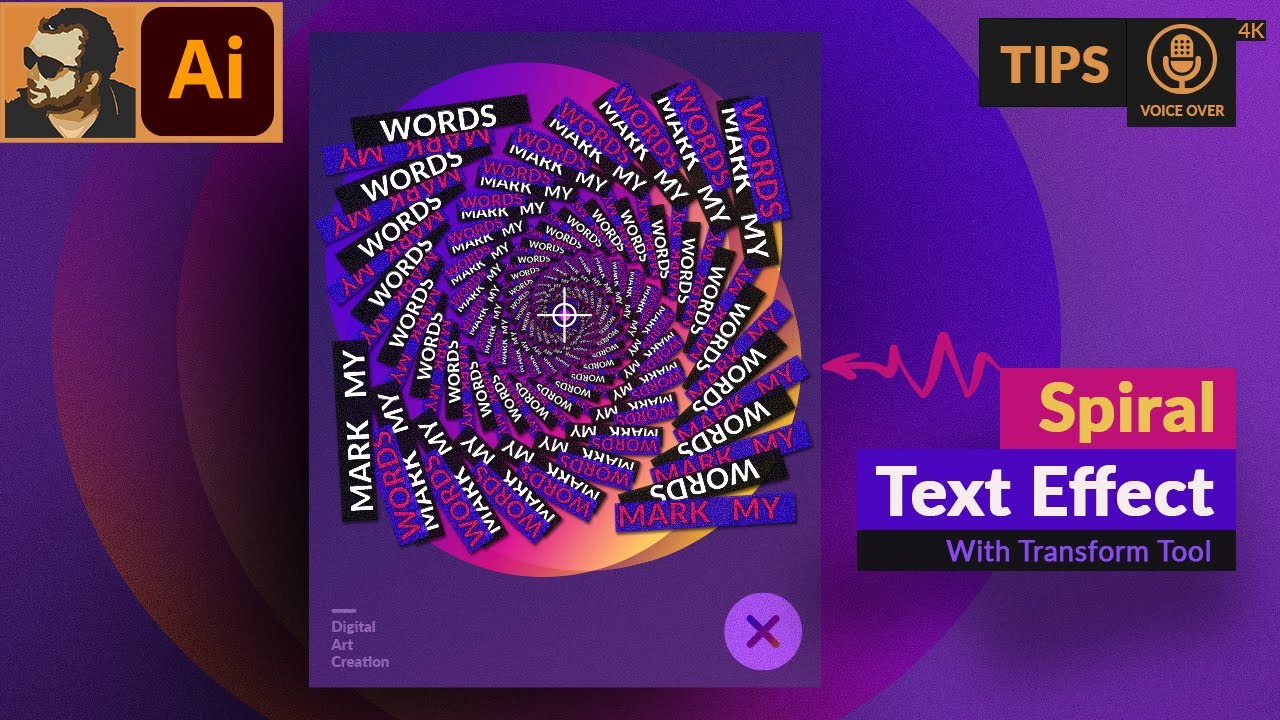 Howt To Create Repeating Spiral Text Effect In Adobe Illustrator Tips Howt To Create Repeating Spiral Text Effect In Adobe Illustrator Tips