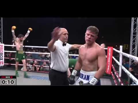 Tyrone McKenna Knocks Out Dylan Moran In Round 2 #ireland #boxing #boxingknockouts