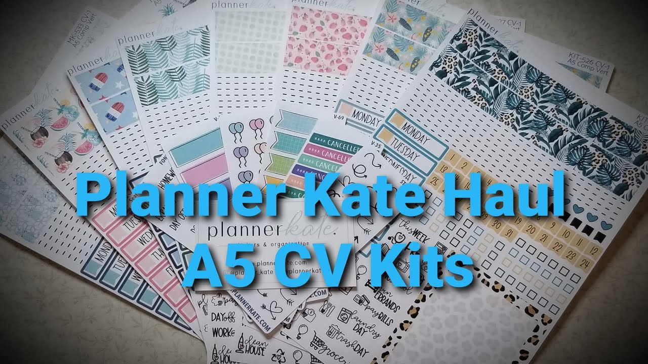 Planner Kate Haul- A5 Compact Vertical Kits - YouTube
