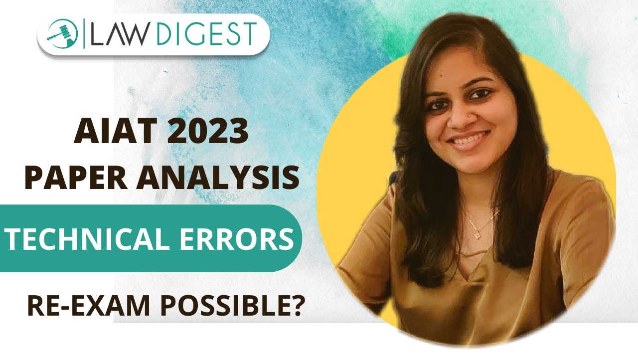 AIAT 2023 Paper Analysis | Technical issues faced by the students | Is re-exam possible - YouTube