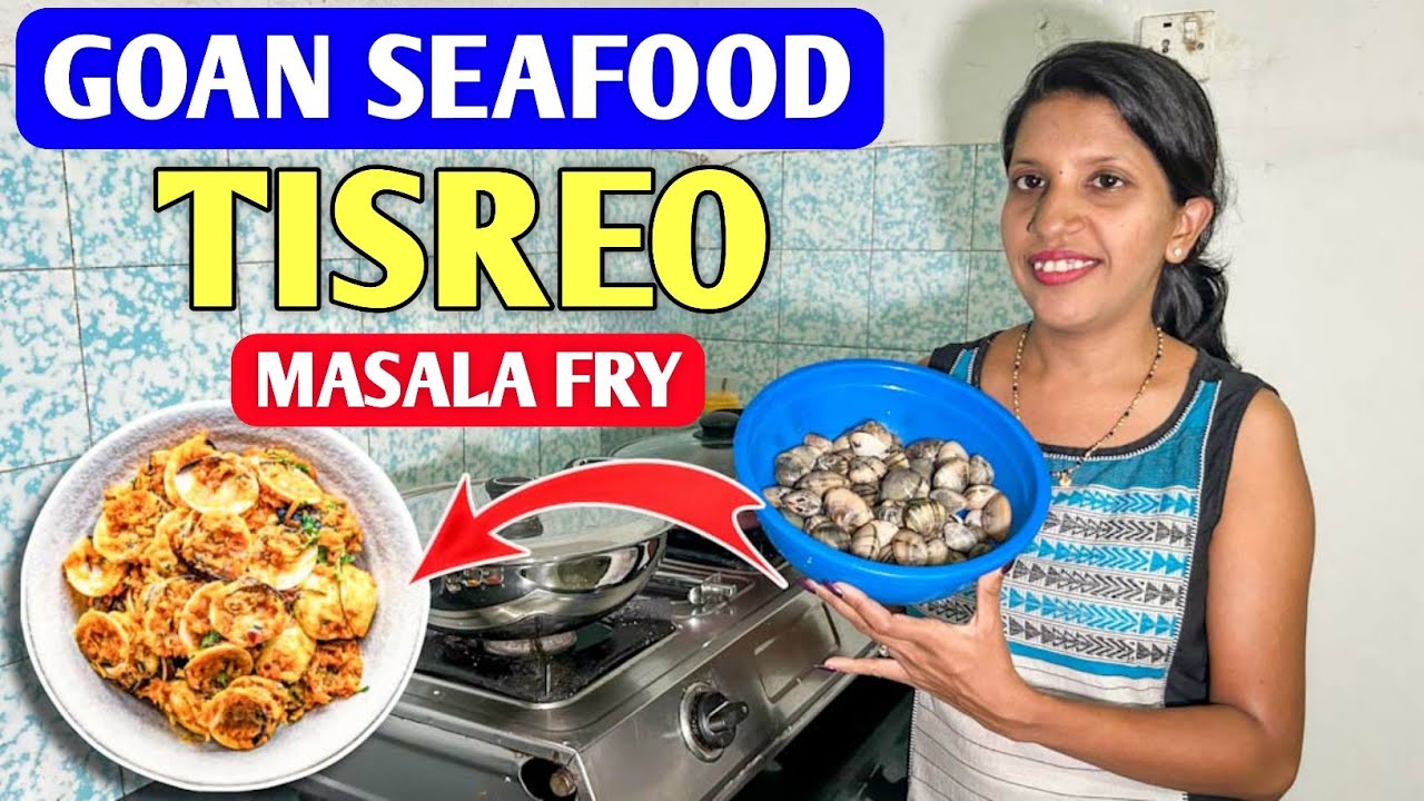 Tisreo Masala Rawa Fry | Goan Masala Clams Stuffed Fry | Bharlelyo ...