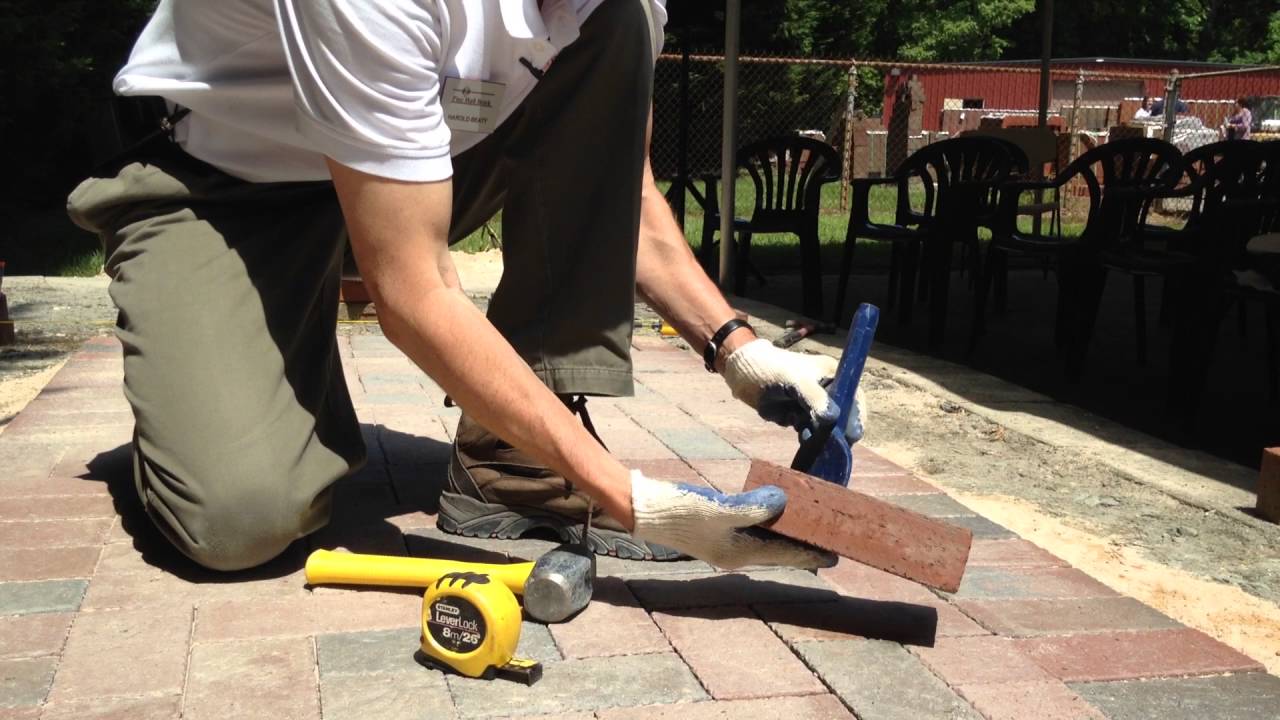 Splitting Clay Pavers Part I: Hand Method - YouTube