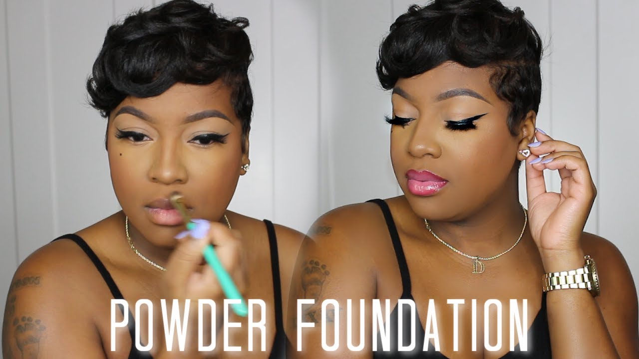 MY POWDER FOUNDATION ROUTINE - YouTube