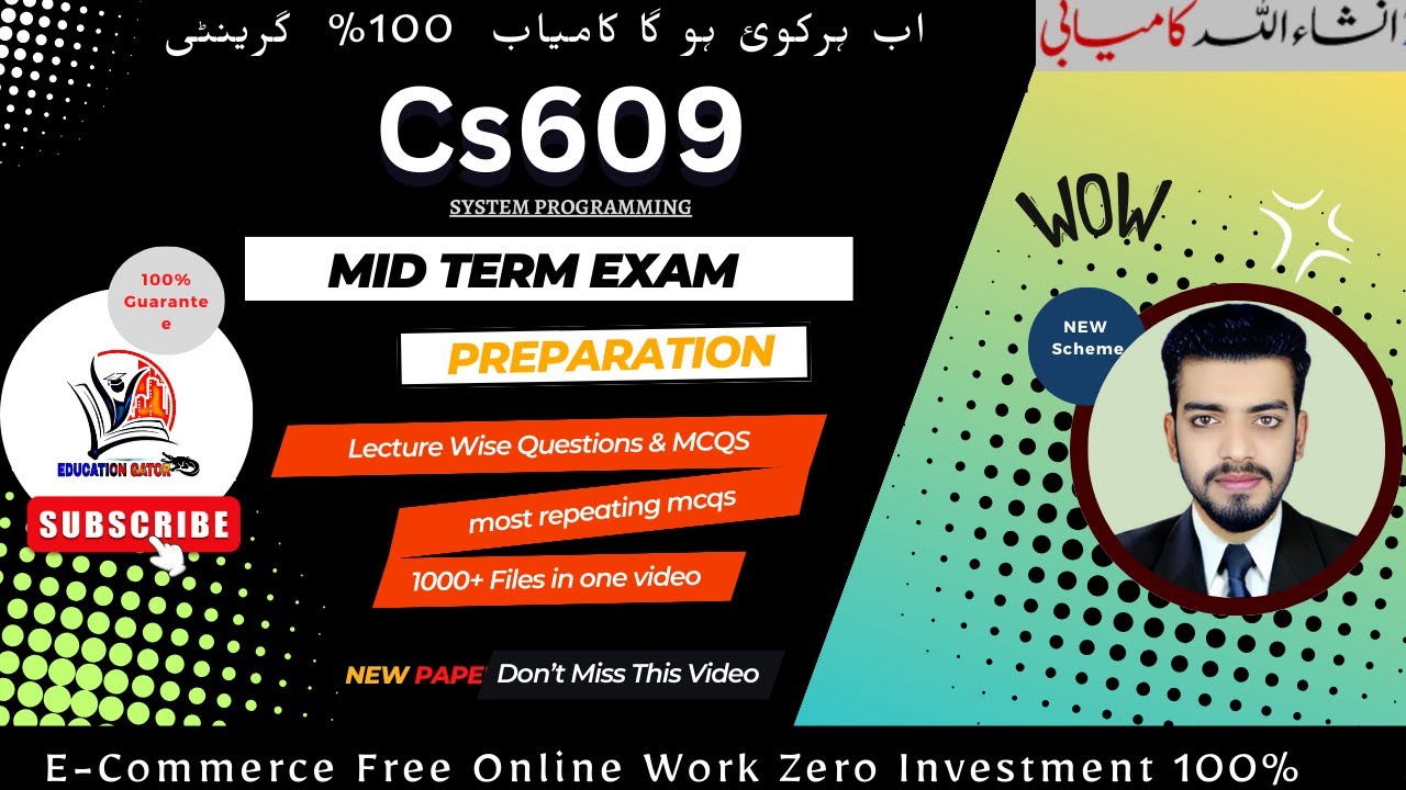 CS609 Midterm Preparation 2025 | Full Marks Guide + Lecture-wise MCQs & Tricks | Virtual ...
