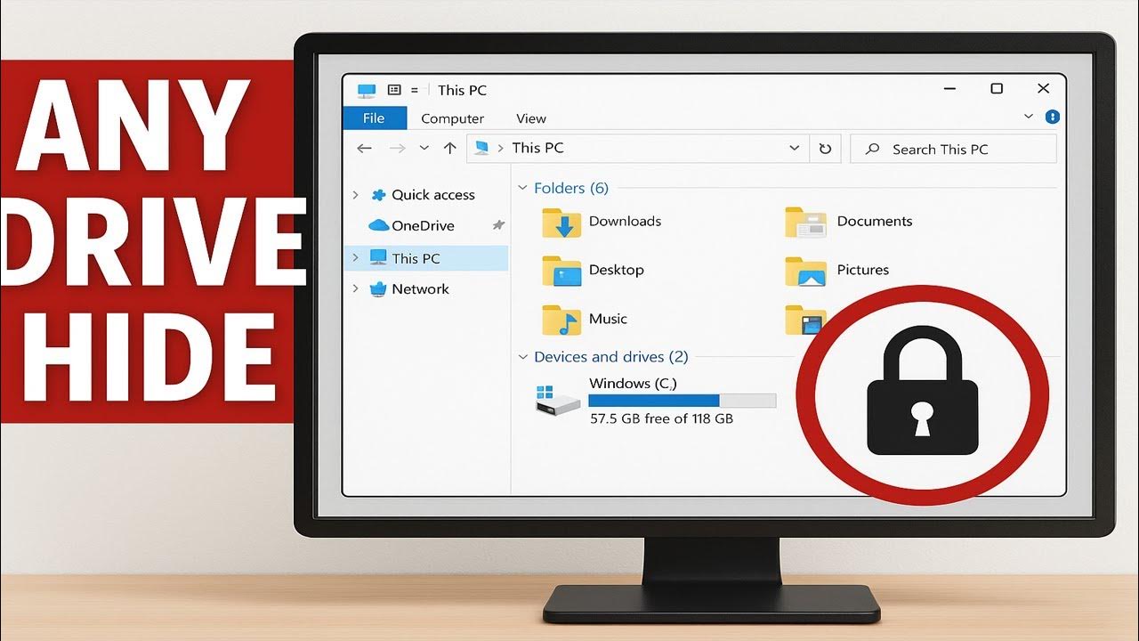 Drive hide computer or Laptop, how to hide drive , hide drive , how to hide drive in windows ...