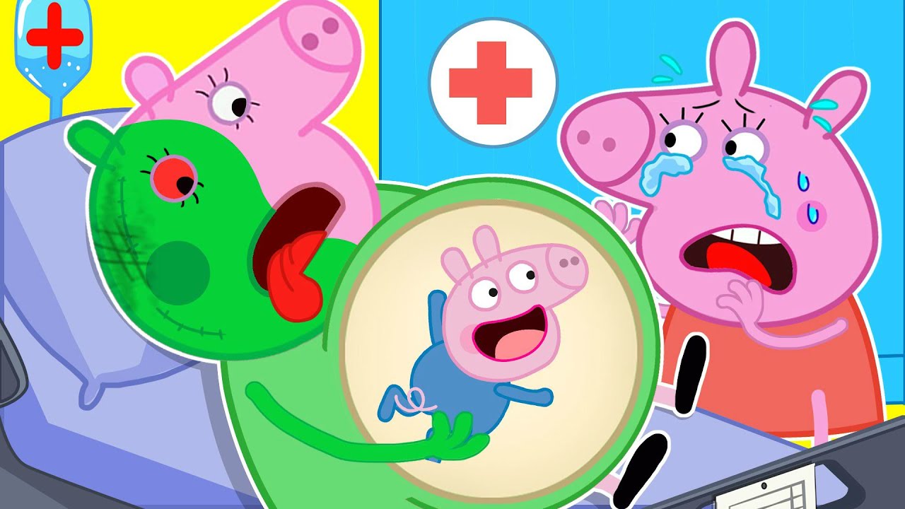 Peppa Pig Helps Mommy Zombie Give Birth | Danny Dog Funny Animation ...