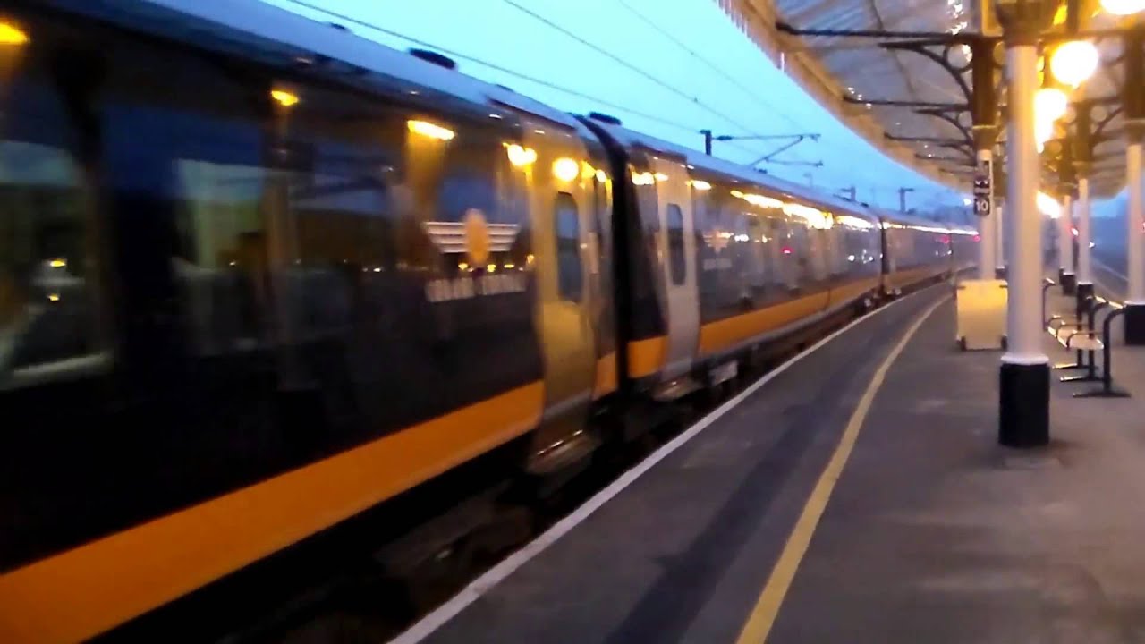GC Class 180, 180105, 1A66 departing York (10th February 2015) - YouTube