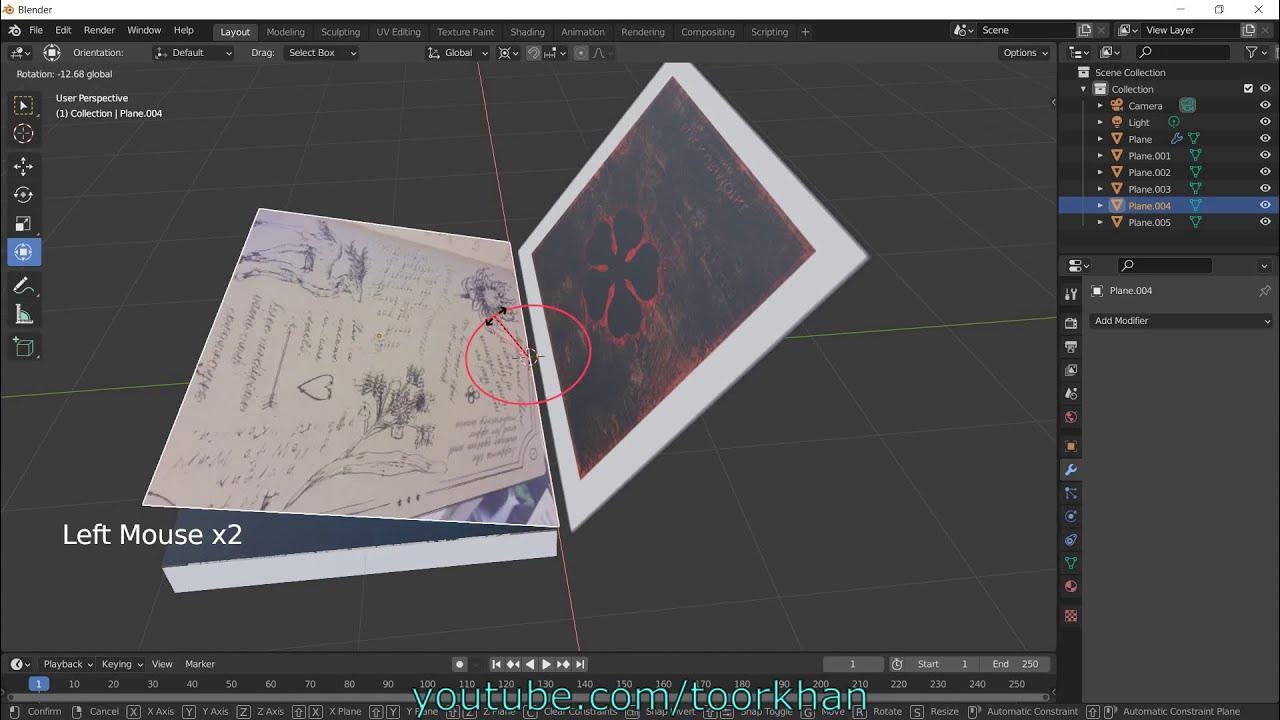 Asta Grimoire Book, blender tutorial, Beginner blender 2.93, how to make, Japanese Book,Toorkhan ...