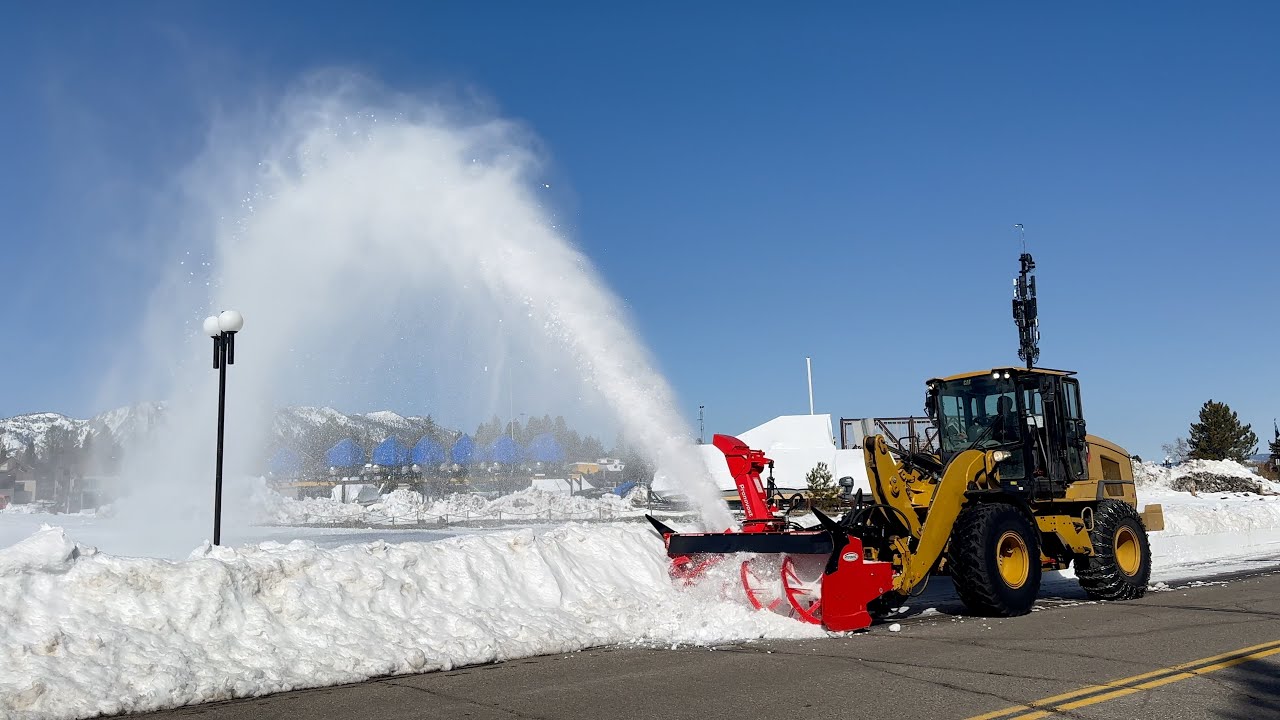 Hydraulic Pronovost Snowblower for Cat Loaders - YouTube