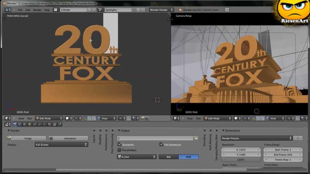 Blender - Eigenes 20th Century Fox Intro erstellen [Deutsch] - YouTube