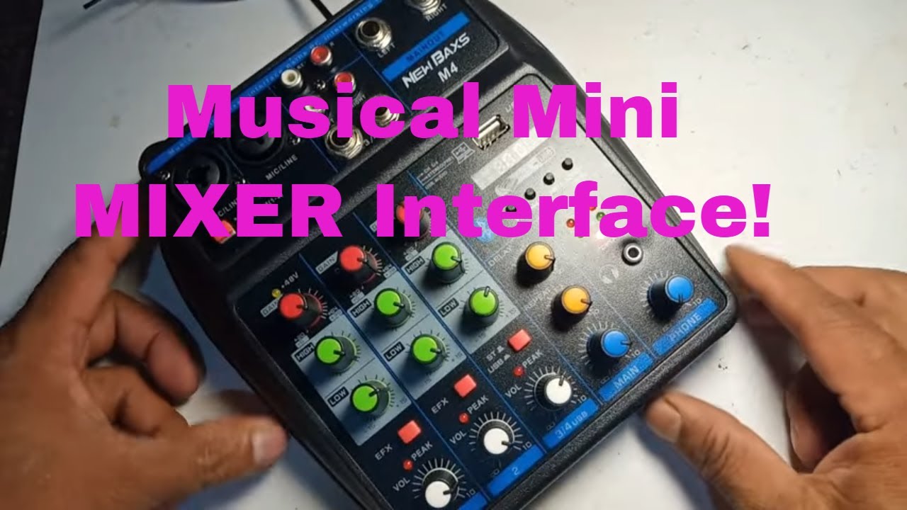 New BAX M4 Musical Mini Mixer Interface - YouTube