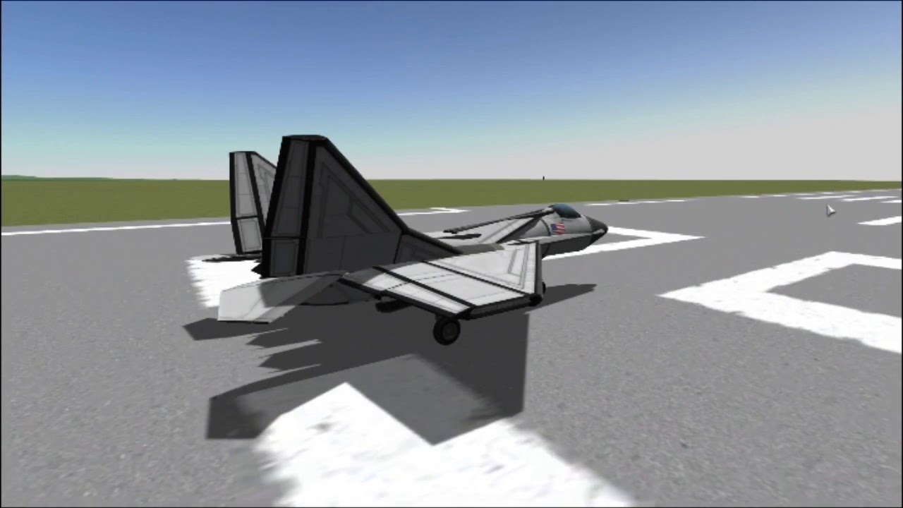【KSP】F-22 super maneuvering - YouTube