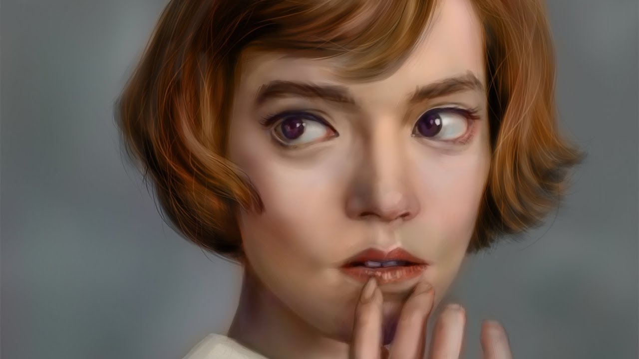Painting Anya Taylor-Joy | Krita - YouTube
