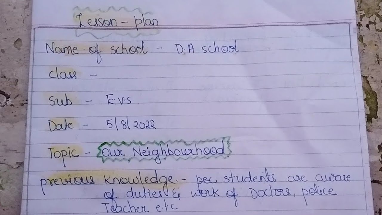 EVs lesson plan / science lesson plan / our neighbourhood - YouTube