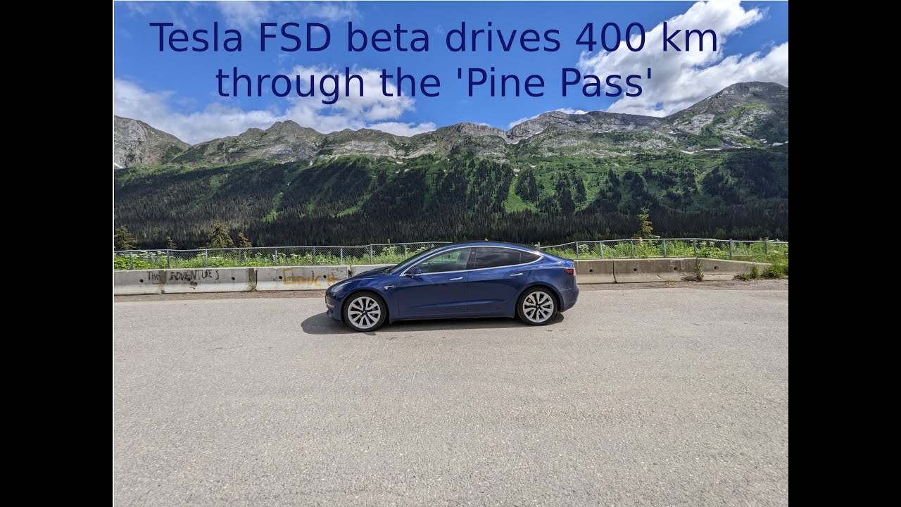 Tesla Model 3 | FSD beta drives (400 km) | Prince George, BC to Dawson ...