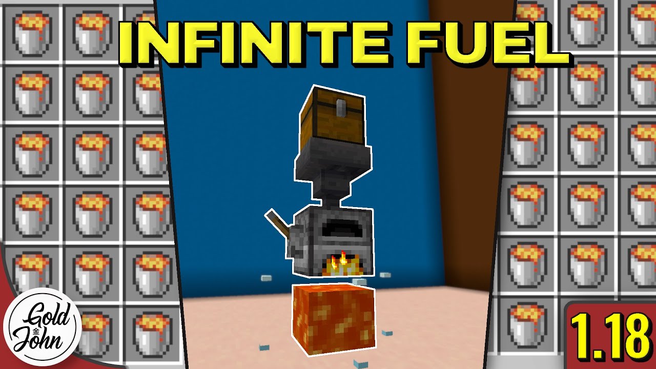 INFINITE FUEL Minecraft 1.17 Tutorial - EASY - YouTube