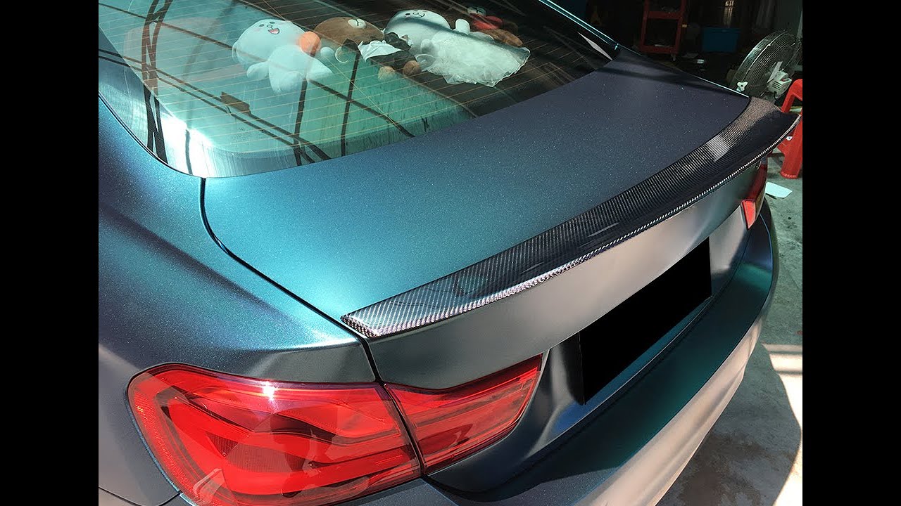 BMW 4 Series F32 Coupe PSM Style Carbon Fiber Rear Trunk Spoiler Boot ...