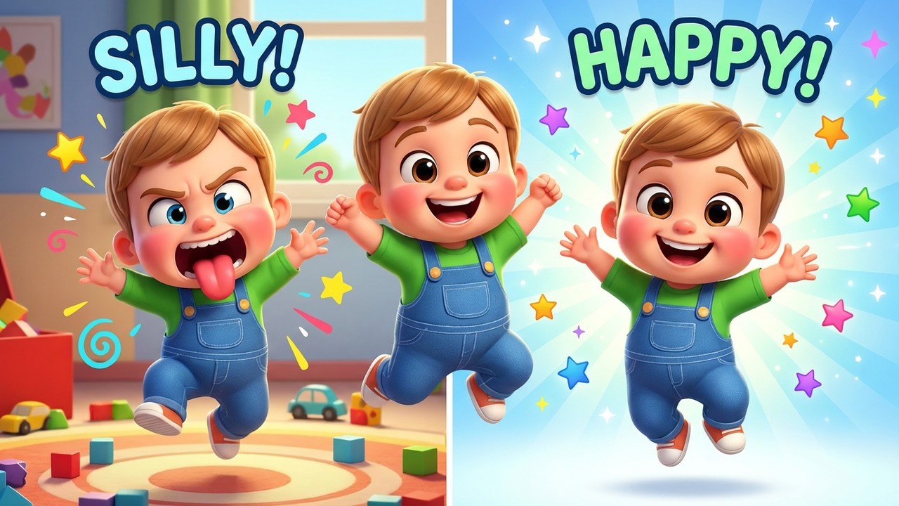 Funny Faces Song for Kids 😜 | Silly Action Song for Toddlers - YouTube
