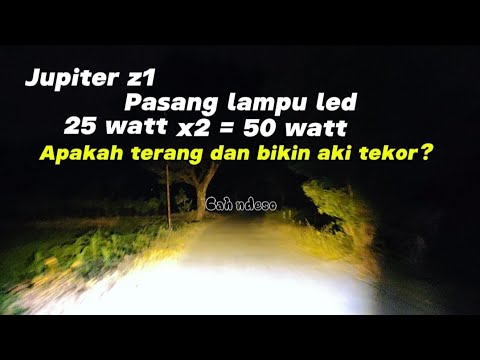 PASANG LAMPU LED Rayton Tipe M11Z - LS25 di jupiter z1 - YouTube