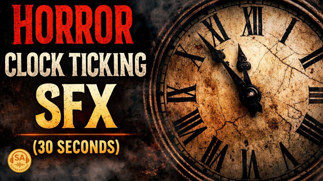 🕰️ Horror Clock Ticking Sound Effect – Cinematic Suspense Timer SFX ...