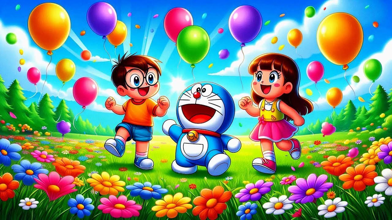 A for Apple Song | Kids and Doraemon Dance | Alphabet Learning Fun ...