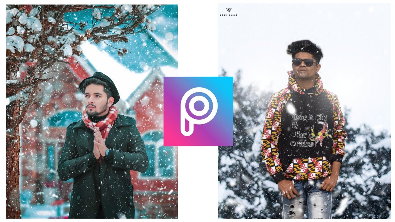 Picsart Winter Special Snowfall photo editing tutorial Like NSB ...