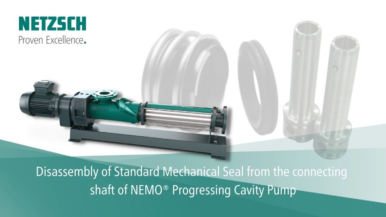 Mechanical seal disassembly from connecting shaft: NETZSCH NEMO ...