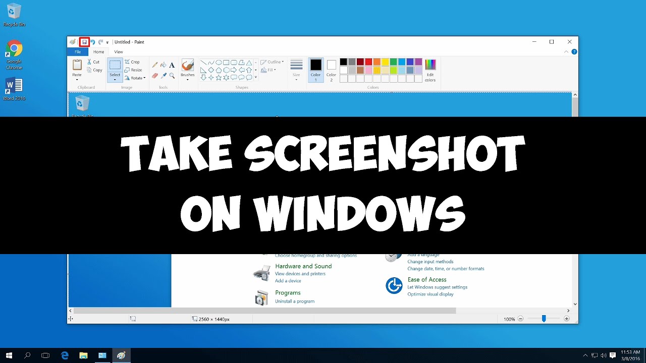 Take screenshot on Windows - YouTube