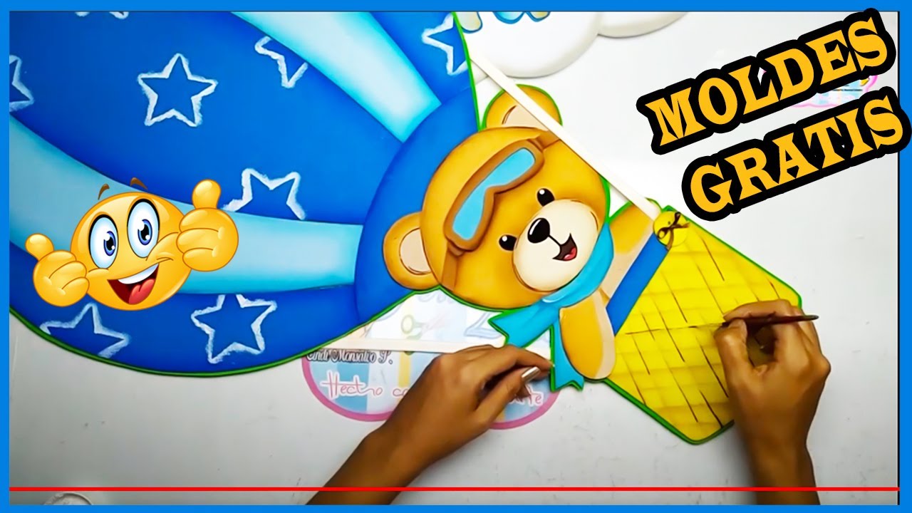 Como hacer OSO EN FOAMI en GLOBO/OSO EN FOAMI PARA BABY SHOWER ...