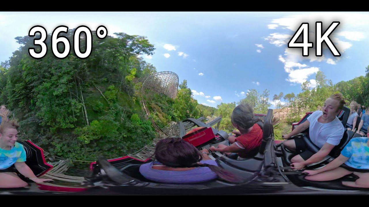 Lightning Rod 360° front seat on-ride 4K POV Dollywood - YouTube