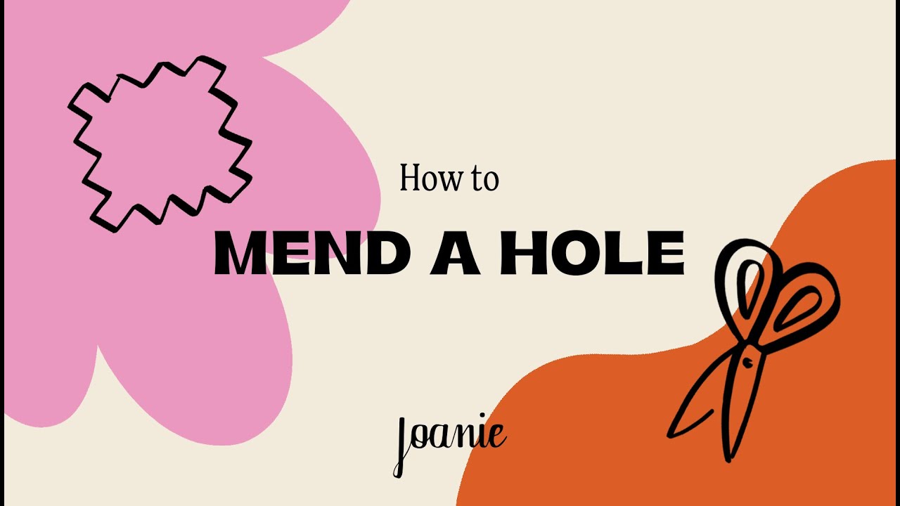 How To Mend A Hole - YouTube