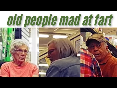 Lifting my leg and Farting by Mad old people at Walmart! THE POOTER