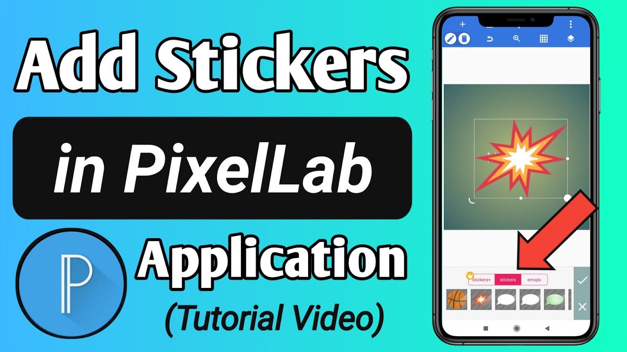 How to Add Stickers in Pixel Lab App - YouTube