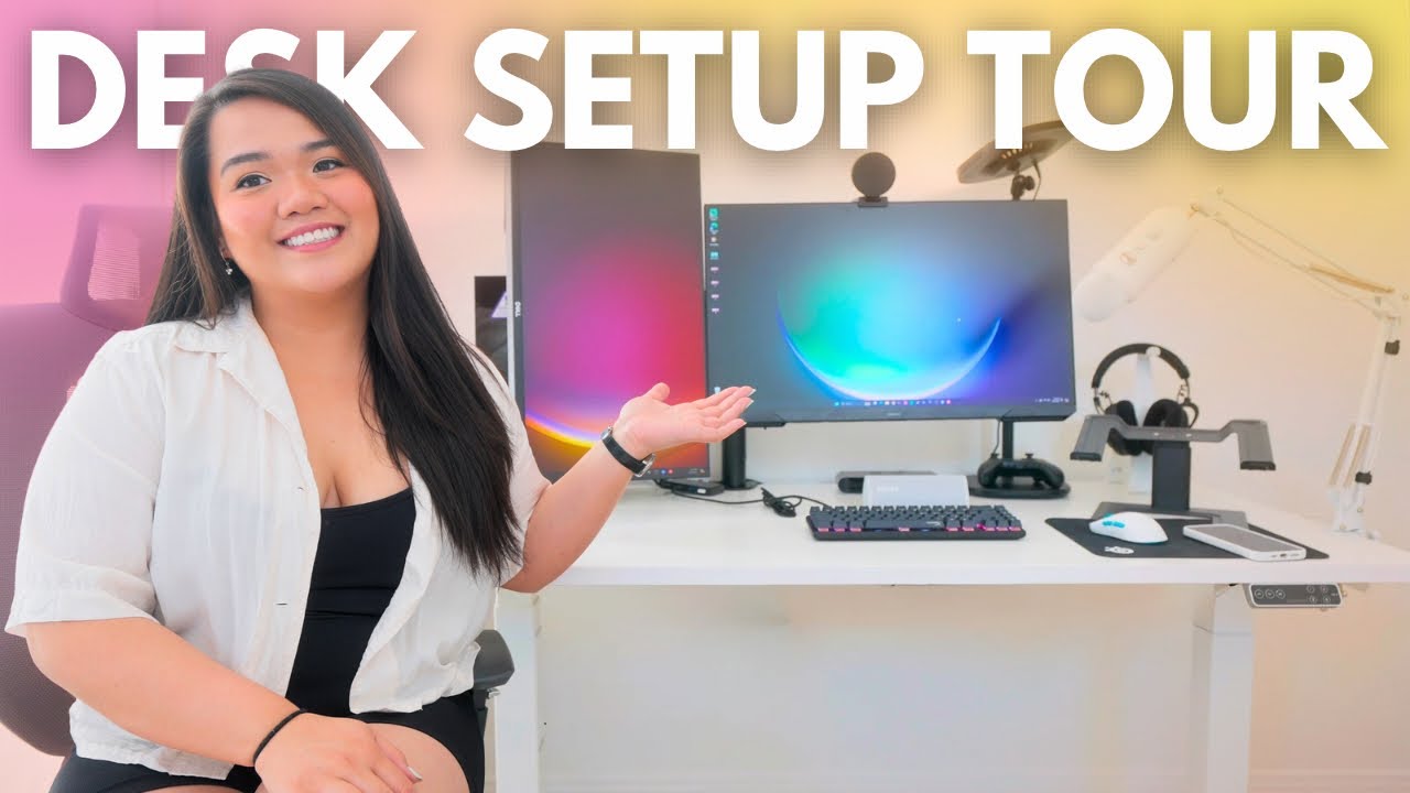 A Very Detailed DESK SETUP TOUR So Far: Gaming PC Setup Progress - YouTube