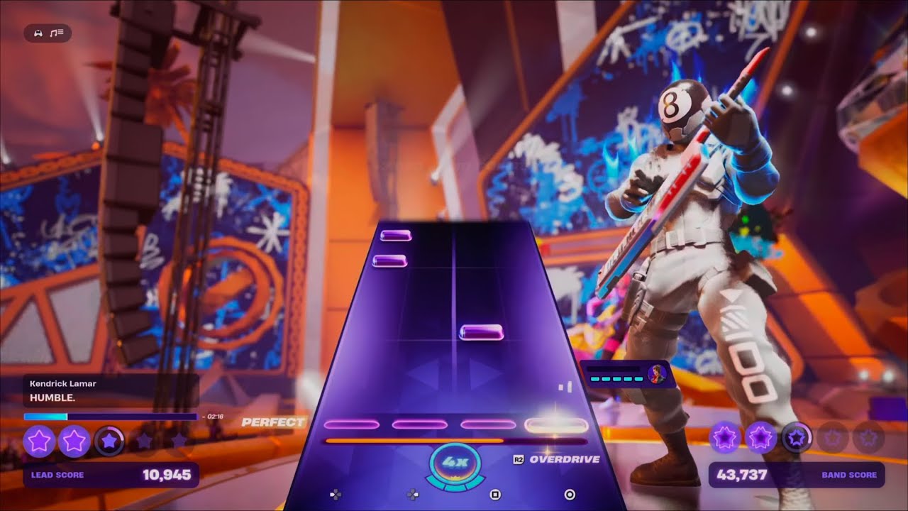 Perfect Score On “Humble” In Fortnite Festival - YouTube