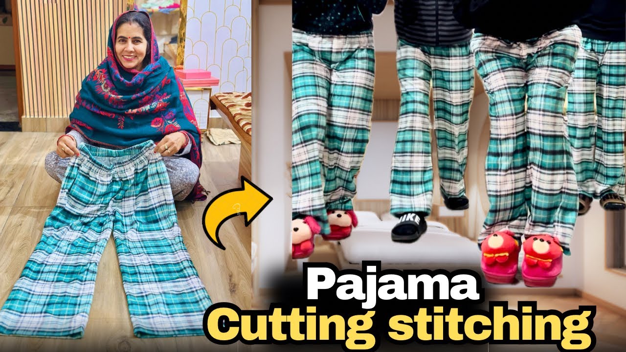 Velvet Pajama with pocket cutting and stitching - YouTube