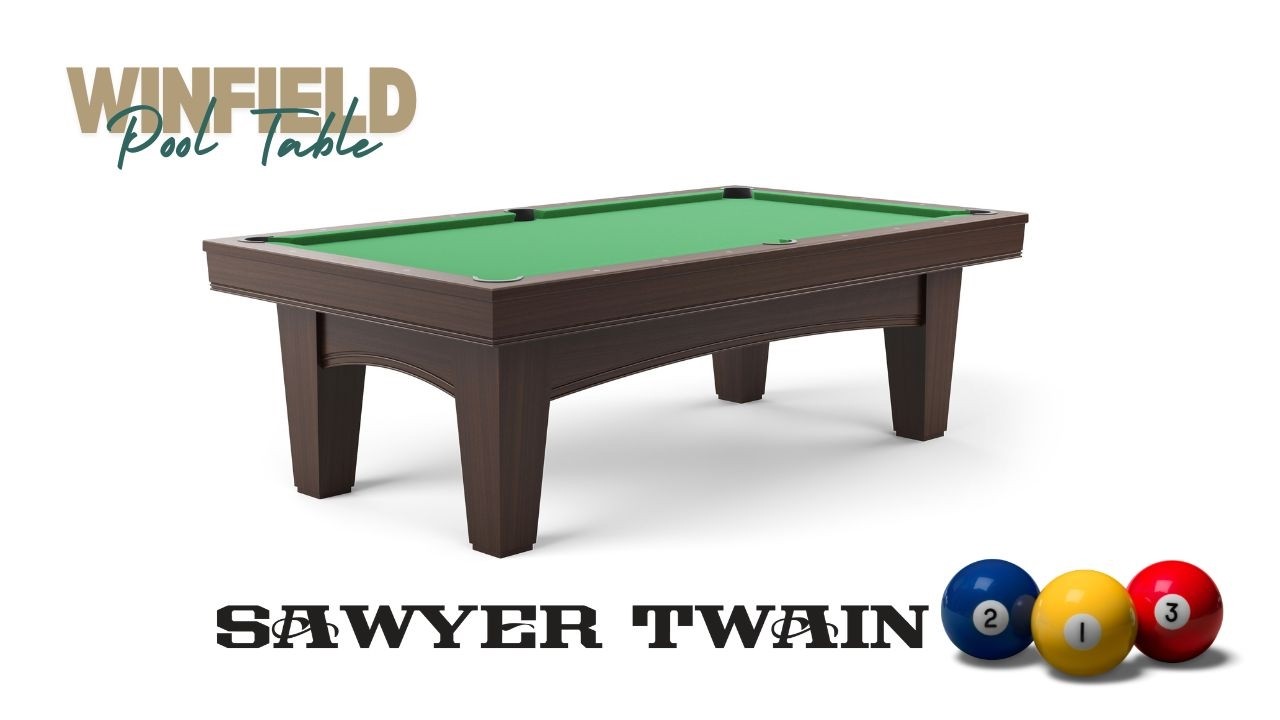 Brunswick Winfield Pool Table in Espresso | Luxury Slate Pool Table ...