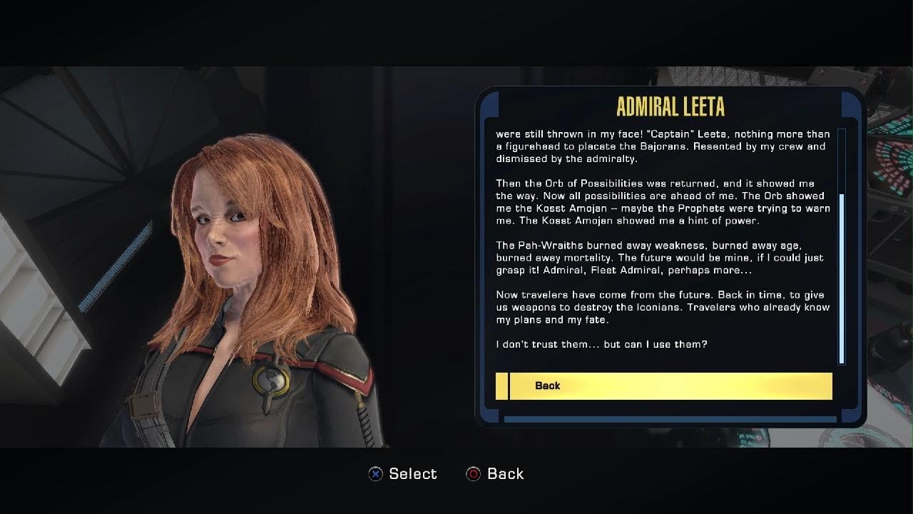 Mirror Universe Admiral Leeta in Star Trek Online - YouTube
