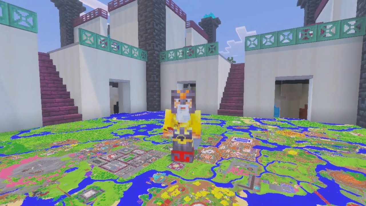 A New Map Of Epic Builds | The Hermitcraft Season 10 Map By Hermitcraft ...
