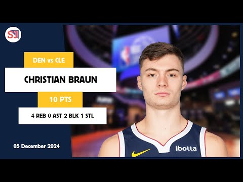 CHRISTIAN BRAUN's SECRET to 10-POINT GAMES Revealed! vs CLE